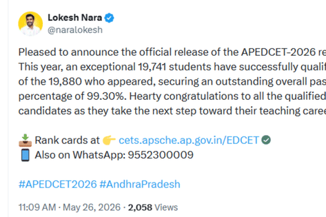 AP EDCET Results 2026 (OUT) Live Updates: Rank Card Download Link ...