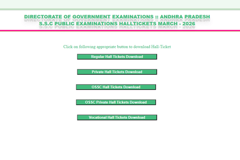 AP SSC Hall Ticket 2026 (OUT) Live Updates: Download link Activated ...