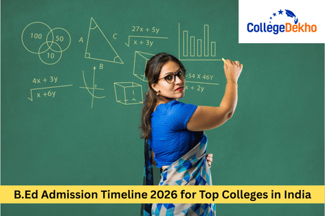 B.Ed Admission Timelines 2026 for Top Colleges in India | CollegeDekho