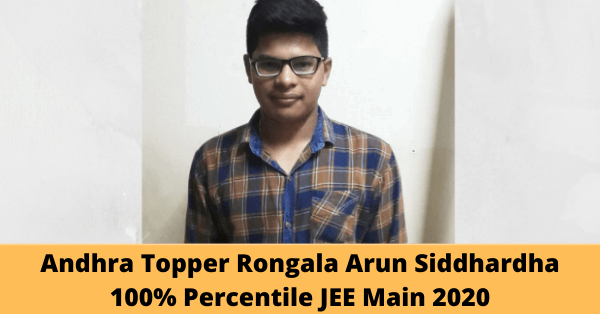 Andhra JEE Main 2020 Topper Says Time Management & Mental Balance is ...