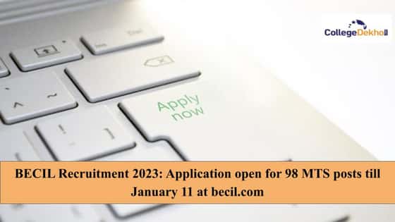 BECIL Recruitment 2023: Application open for 98 MTS posts till January ...