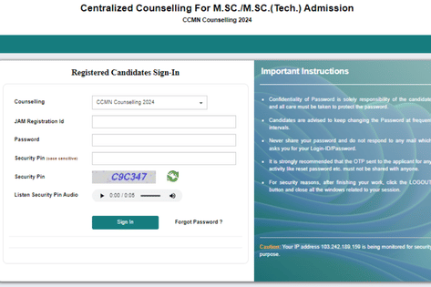 CCMN Round 3 Seat Allotment Link 2024 (Released): Third allotment ...