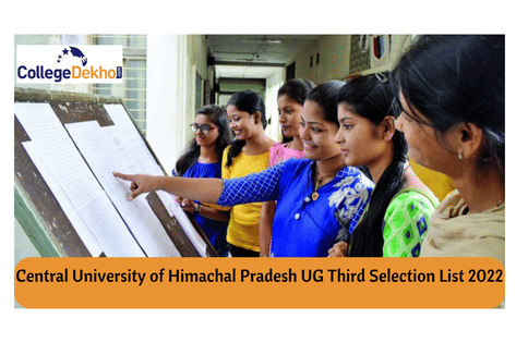 Central University of Himachal Pradesh UG Third Selection List 2022 ...