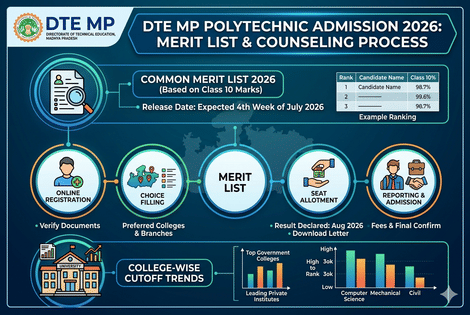 DTE MP Polytechnic Merit List 2026 (OUT): PDF Download Link, Seat ...
