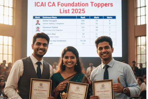 ICAI CA Foundation Toppers List September 2025 OUT; Check topper names ...