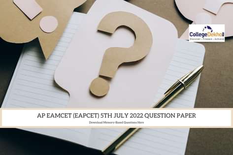 AP EAMCET (EAPCET) 5th July 2022 Question Paper (Available): Download ...