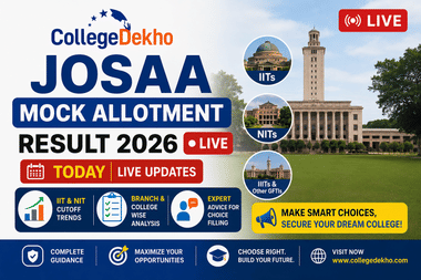 JOSAA 1st Mock Allotment Cutoff 2026: Result link activated; Choice ...