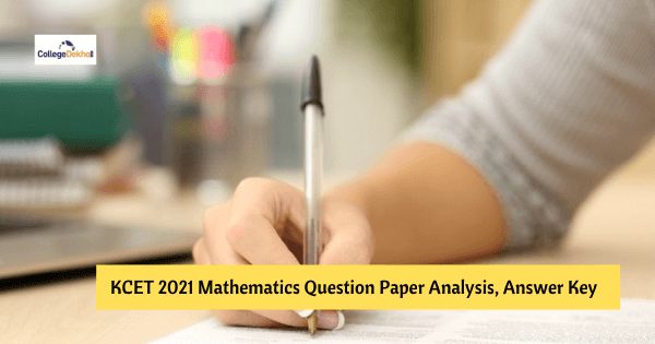 KCET 2021 Mathematics Answer Key (Available), Question Paper Analysis ...