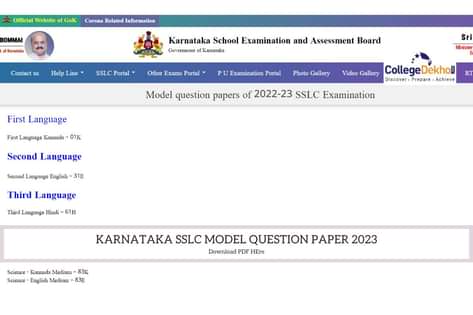 Karnataka SSLC Model Question Paper 2023: Download Latest Sample Paper ...