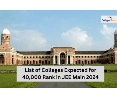 List of Colleges Expected for 40,000 Rank in JEE Main 2026 | CollegeDekho