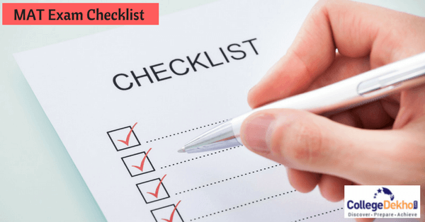 MAT 2024 Exam Day Checklist - What to Do Before MAT February and March ...