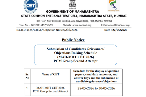MHT CET PCM 2nd Attempt Response Sheet 2026 (OUT) LIVE: Answer Key Link ...
