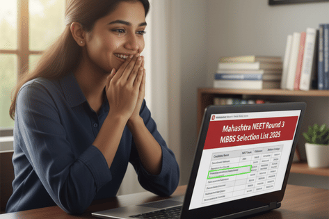Maharashtra NEET UG Round 3 MBBS Selection List 2025 Releasing Today ...