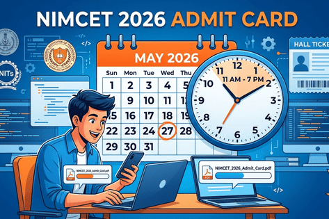 NIMCET Admit Card 2026 on May 27: Check Expected Release Time ...