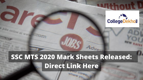 SSC MTS 2020 Mark Sheets Released: Get Direct Link Here to Download SSC ...