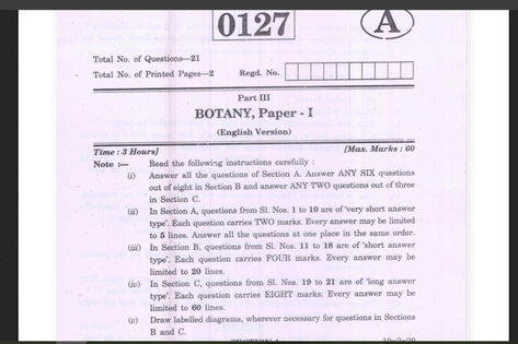 TG Inter 1st Year Botany Paper Analysis 2026 Live Updates: Students ...