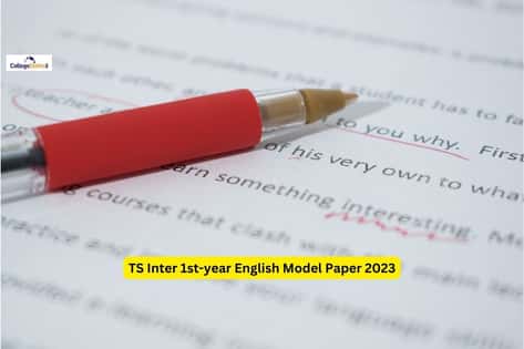 TS Inter 1st-year English Model Paper 2023: PDF Download, exam pattern ...