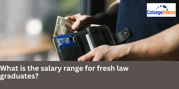 What is the salary range for fresh law graduates? | CollegeDekho